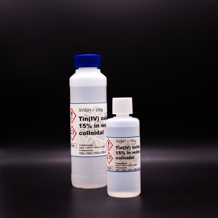 Tin(IV) oxide, 15% in water, colloidal, CAS: 18282-10-5 – Solaveni ...